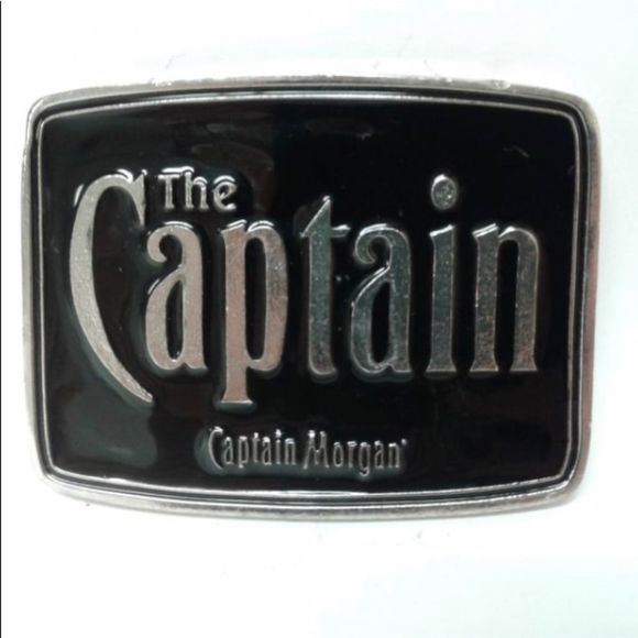 Captain Morgan | Accessories | Captain Morgan Belt Buckle Black Chrome ...